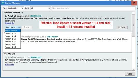 Library Does Not Update Ide 1x Arduino Forum