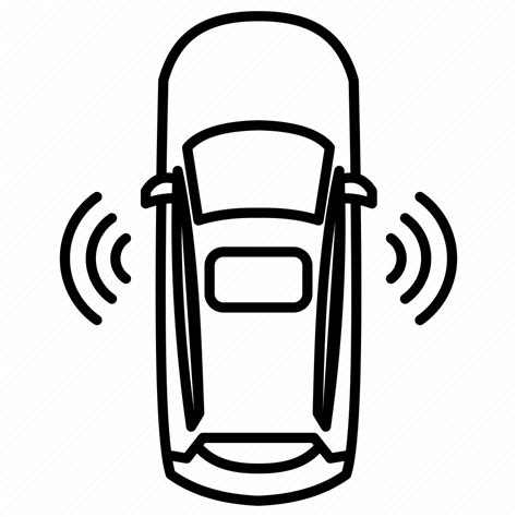 Car Sensors Sensor Technology Wave System Detection Icon