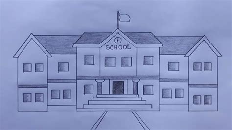 25 Easy School Drawing Ideas How To Draw A School