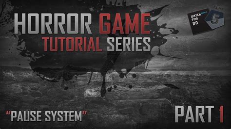 Tutorial Horror Game Tutorial In Unity3d Pause System Part 1 Game