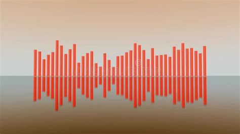 Seamless Loop Audio Spectrum Visualizer Soundwave Effect Music Visualizer Background Stock