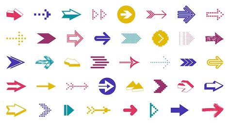 Premium Vector Diverse Arrow Cursors Vector Set Different Shapes Styles And Concepts Arrows