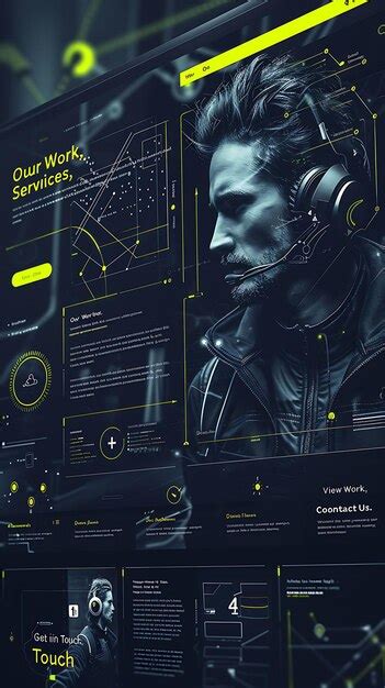 Split Screen Layout With Sliding Panels Innovative Website L Autumn