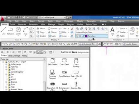 How To Use Design Center In Autocad Adcenter Command In AutoCAD Design Added In Drawing