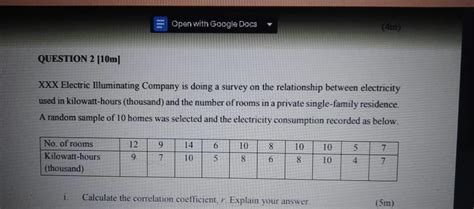 Solved Open With Google Docs 4m QUESTION 2 10 XXX Chegg Com