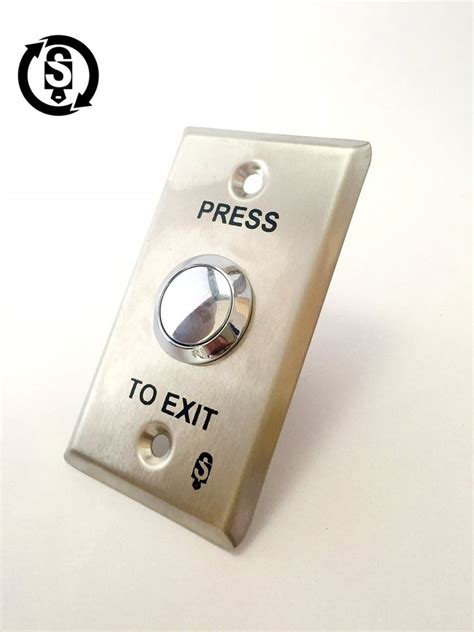 Sekurit SS Exit Button SEK SPDT Pins Momentary Medium Size At Piece In Gurgaon