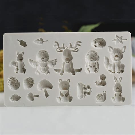 Forest Animals Silicone Mold Resin Mold Chocolate Mold Etsy