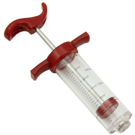 Jeringa Para Pavo Jeringa Roja Para Condimentos Lingwen 1327534146547