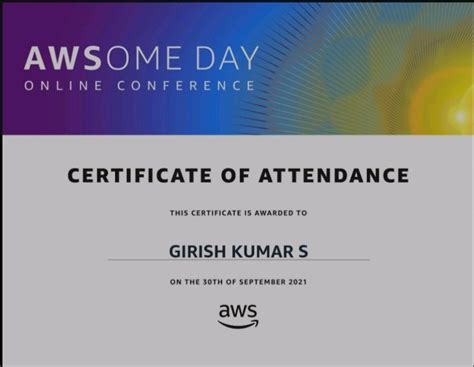 Girish Kumar S On Linkedin Awscloud Aws Event Projects