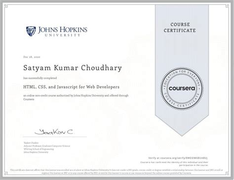 Satyam Kumar Choudhary On Linkedin Successfully Completed Html Css