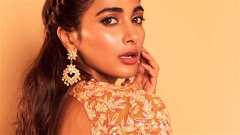 Pooja Hegde Wallpaper 4k Red Dress Indian Actress