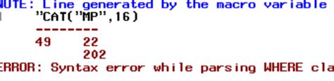How To Concatenate String And Numeric Sas Macro And Use It In Where