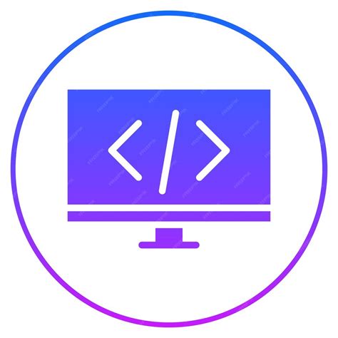 Premium Vector Laptop Coding Vector Illustration