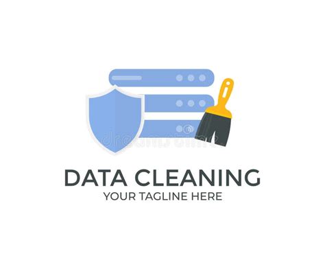 Data Cleaning Filled Data Cleaning Logo Design Software Service Concept For Banner Data And