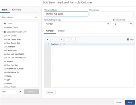 Summary Formulas Vs Row Level Formulas In Salesforce Examples