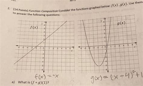solved 2 14 points function composition consider the