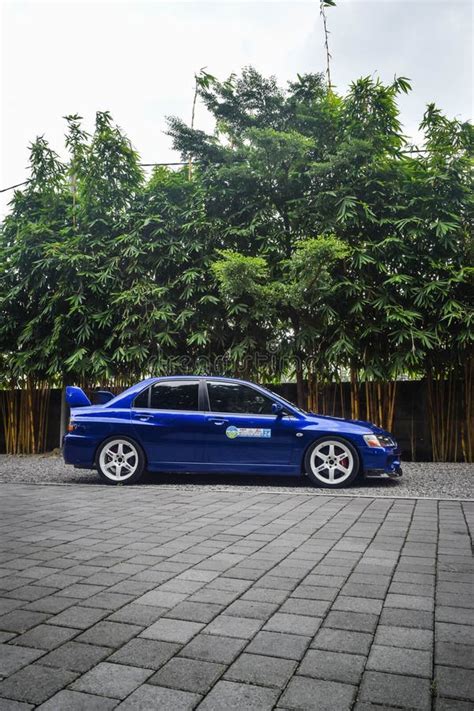 Blue Mitsubishi Lancer Evolution Ix Ct9a Sedan Editorial Photography Image Of Powered 4g63