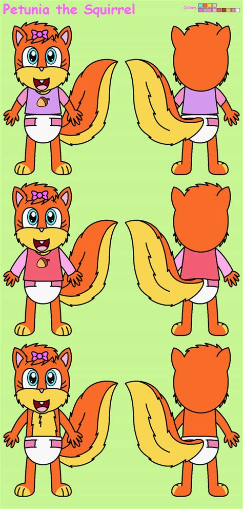 Petunia The Squirrel Model Sheet By Danielmania123 On Deviantart