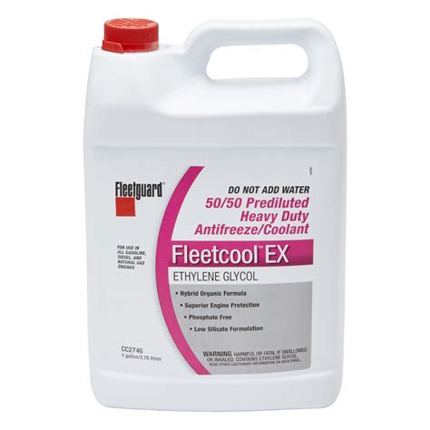 Fleetguard Pre Diluted 50 50 1 Gal Container Size Coolant 832g74 Cc2746 Grainger