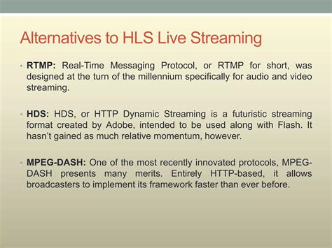 What Is Hls Streaming Pptx
