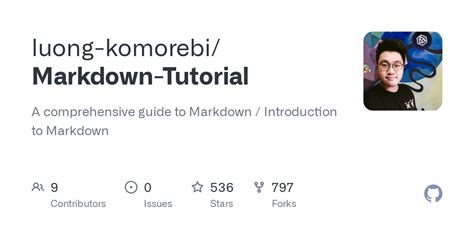 Github Luong Komorebimarkdown Tutorial A Comprehensive Guide To