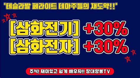 주린이분들은 안보면 손해~ 삼화전기 삼화전자 씨큐브 상신전자 Eg 자이글 캐리소프트 에스엔유 나노브릭 메디