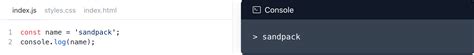 feature request feature for view console · issue 193 · codesandbox