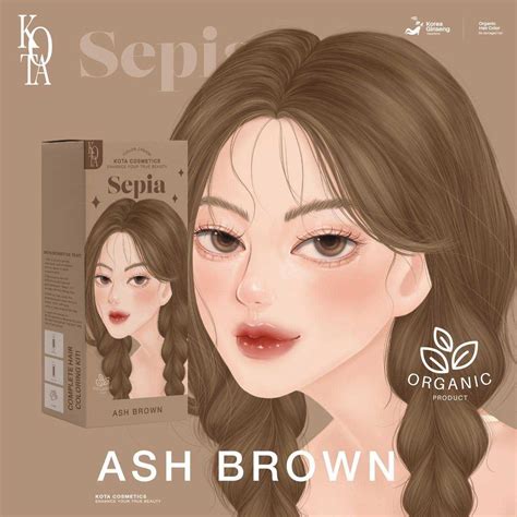 สีย้อมผม Kota Ash Brown ยาย้อมผมkota สีย้อมผมออแกนิค 9 สี เม็ดสีชัด หอม