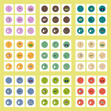 평면 스타일 비즈니스 벡터 아이콘 모음 Ai Eps Uidownload