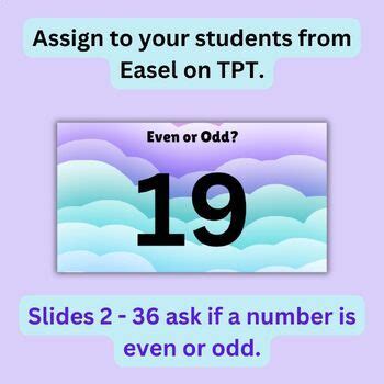 Even And Odd Numbers Digital Activity By Flash Lessons TPT