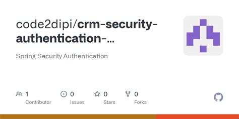 Github Code2dipicrm Security Authentication Springboot Backend