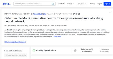 Gate Tunable Mos2 Memristive Neuron For Early Fusion Multimodal Spiking