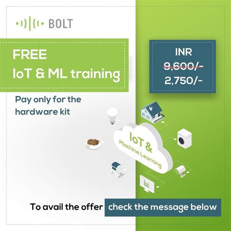 Sameer Kumar On Linkedin Get Iot And Ml Training For Free Worth Rs
