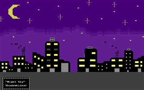 night sky ascii artwork by shadedwhisker on deviantart