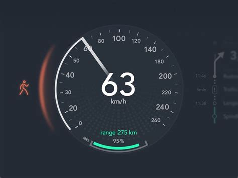 Automotive Ui Design Exotic Cars Speedometer 63