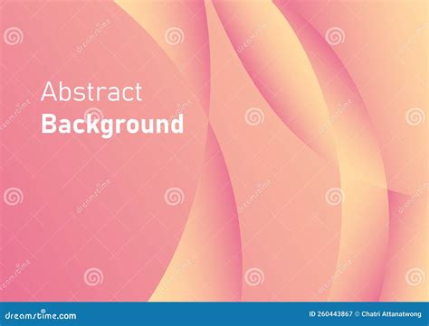 Abstract Gradient Background Orange Gradient Color And Curve Line Vector Background