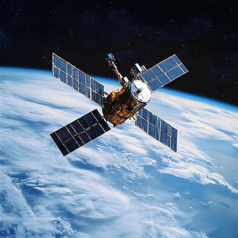 Premium Photo Satellite In Space 3d Rendering Elements Of This Image