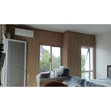 Jual Wall Panel Balian E19 Natural Beech Wood Dinding Kayu Shopee Indonesia