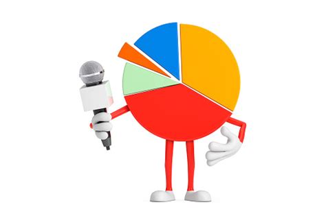 정보 그래픽 비즈니스 파이 차트 캐릭터 현대 크롬 마이크를 가진 사람 3d 렌더링 금융에 대한 스톡 사진 및 기타 이미지 금융 다이어그램 데이터 Istock