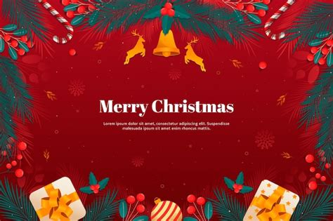 그라데이션 크리스마스 배경 무료 벡터