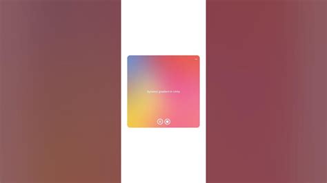 유니티 Unity Ui Ugui Post Process와 Render Texture를 이용한 동적 그레이디언트 Dynamic Gradient 애니메이션 연출