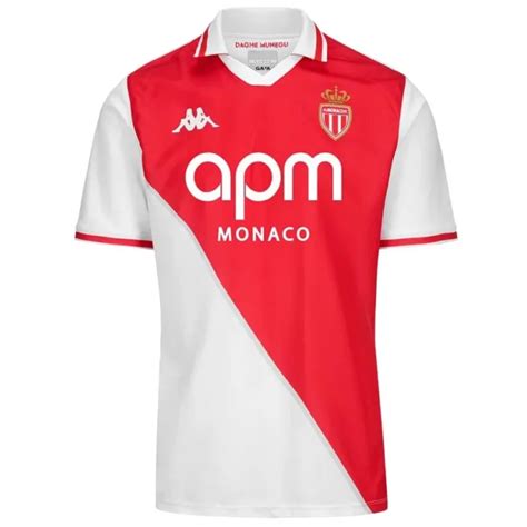 Folarin Balogun As Monaco 2024 25 Home Jersey By Kappa Jerseybox