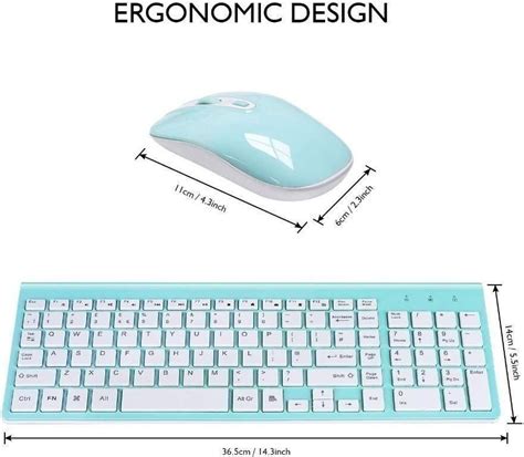 ⭐[c3024] ⭐wireless Keyboard Mouse Combo Cimetech Compact Full Size Wireless Keyboard And Mouse