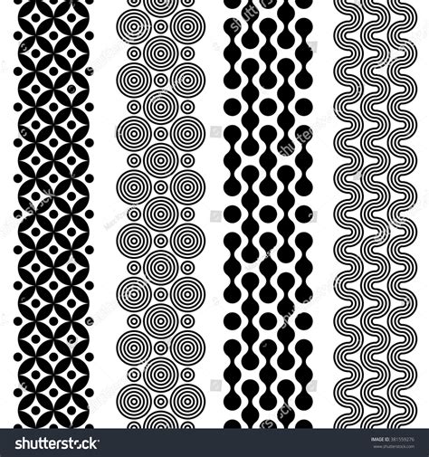 Seamless Diagonal Stripe Pattern Vector Black Stock Vector Royalty Free 381559276 Shutterstock