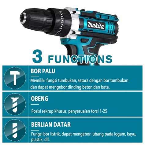 Jual Makita V Mesin Bor Bor Baterai Bor Listrik Bor Tanpa Kabel Mesin Cordless Screwdriver