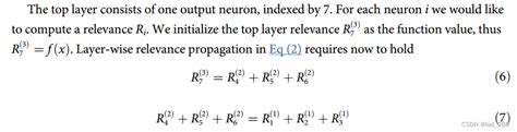 论文阅读LRPLayer Wise Relevance Propagation 逐层相关性传播 CSDN博客