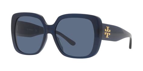 Tory Burch Milky Navy Squared Butterfly Sunglasses Ty 7112 Um