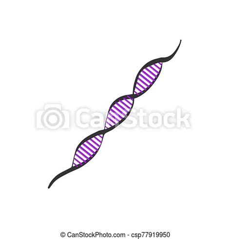 How To Draw A Double Helix Dna Day Background Chain Structure With Neon Lines Hand Draw Doodle