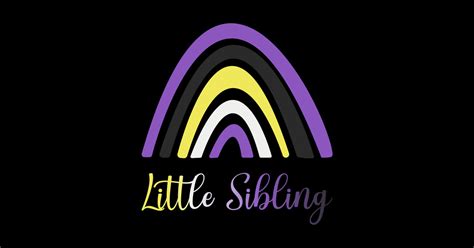 Little Sibling Non Binary Colors Little Sibling Sticker Teepublic