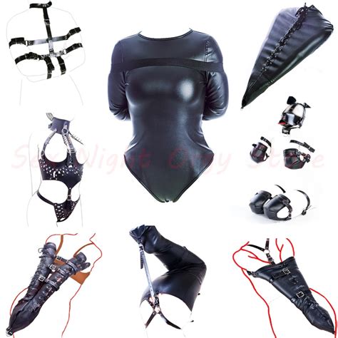 Arm Binder Glove Sleeves Behind Back Bondage Armbinder Bdsm Leather